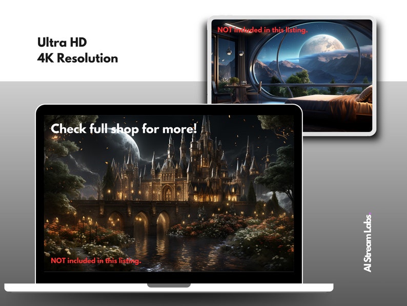 4K Animated Background Enchanted Elven Library | Streaming, Vtuber ...