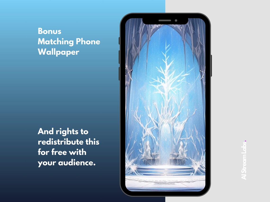 4K Animated Background Streaming, Vtuber, Twitch, Youtube Snow Queen ...