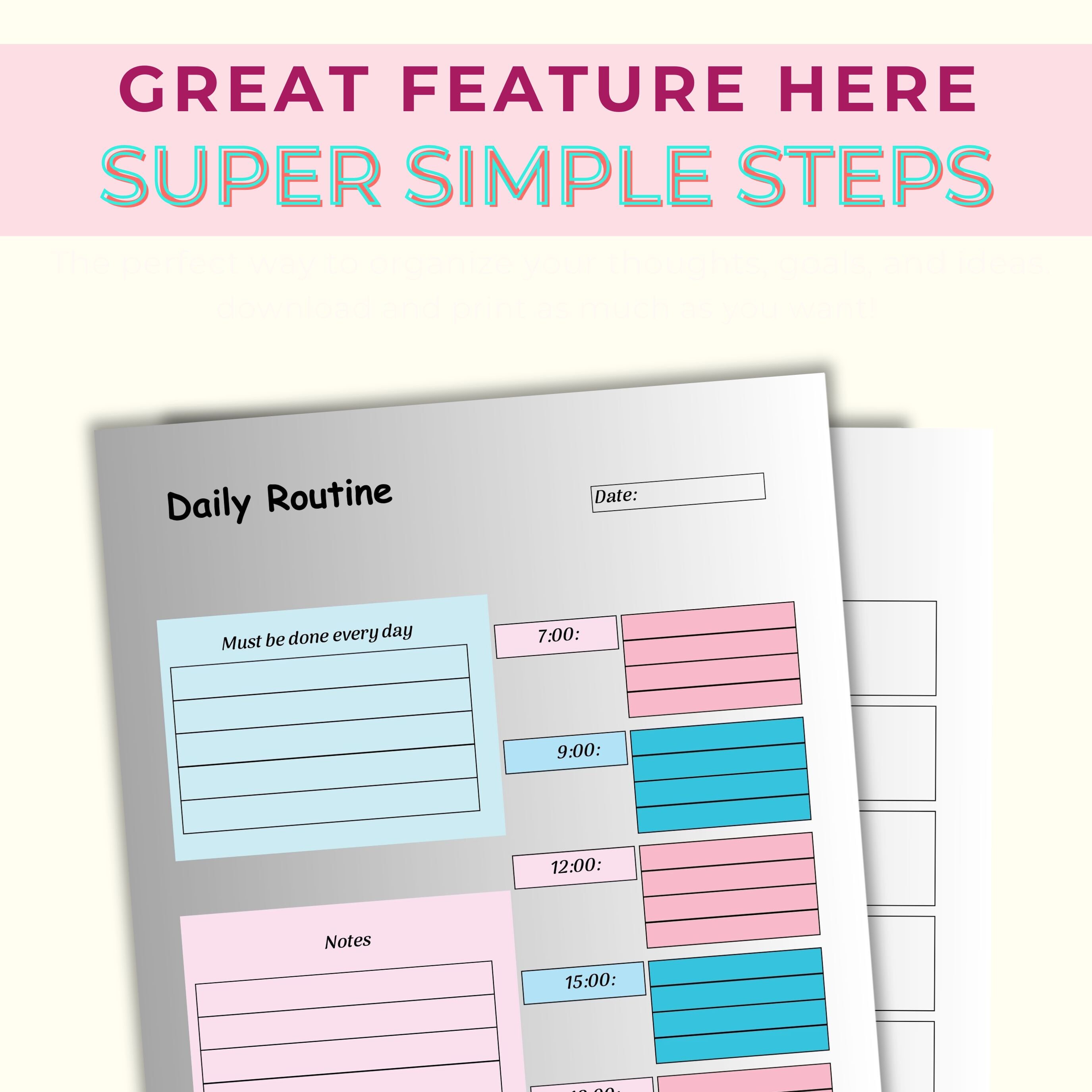 Customizable Kids Chore Chart, Interactive Kids Chore Chart, Organized ...