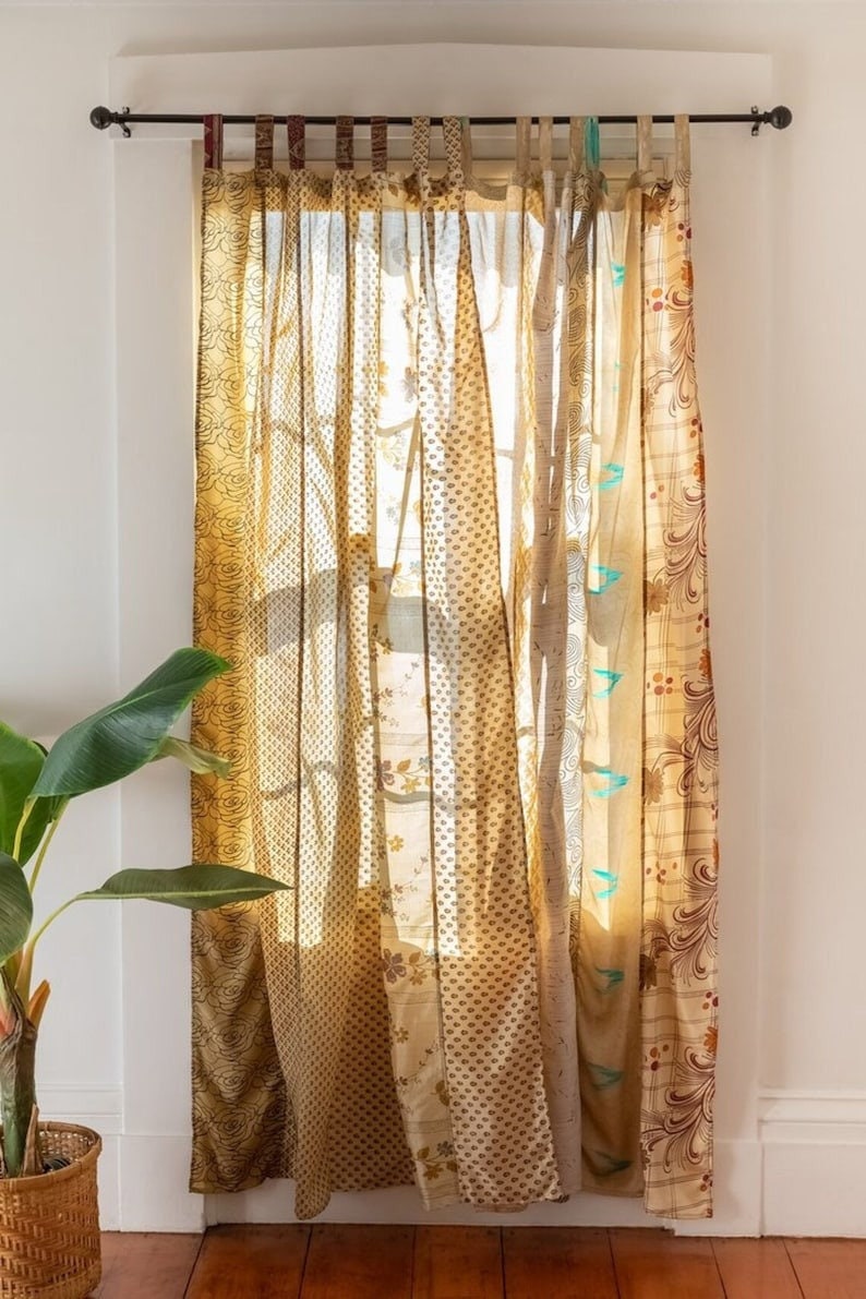 Indian Vintage Old Silk Sari Fabric Made Multi Color Handmade - Etsy