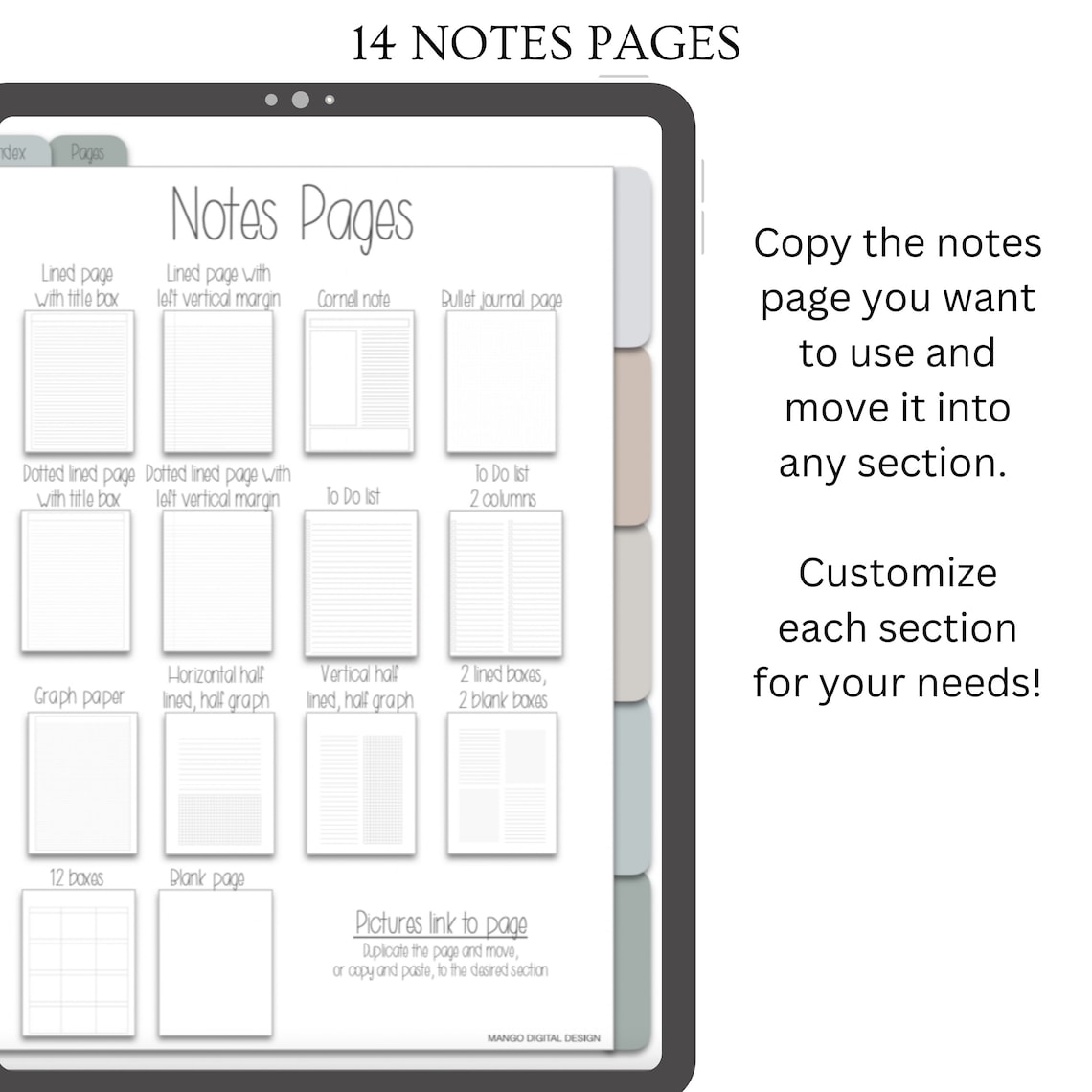 Digital Notebook Student School College Work Journal, PDF Goodnotes ...