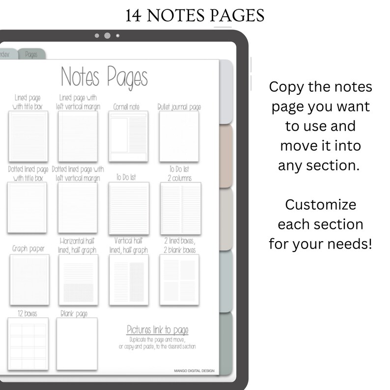 Digital Notebook Student School College Work Journal, PDF Goodnotes ...