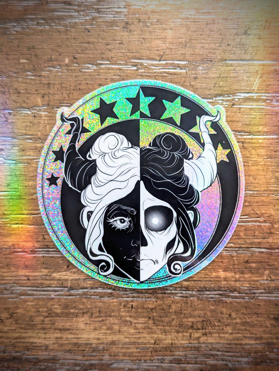 The Norse Goddess, Hel - a Holographic, Glossy, 3-inch Sticker - Etsy