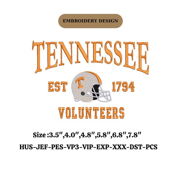 Tennessee Embroidery - Etsy