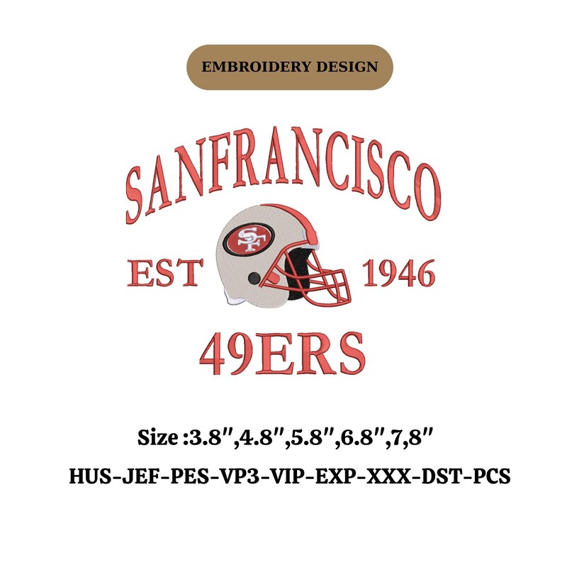 49ers Cross Stitch Pattern - Etsy