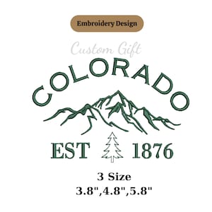 Colorado Vintage Logo Embroidery Machine Colorado Logo Embroidery Files ...