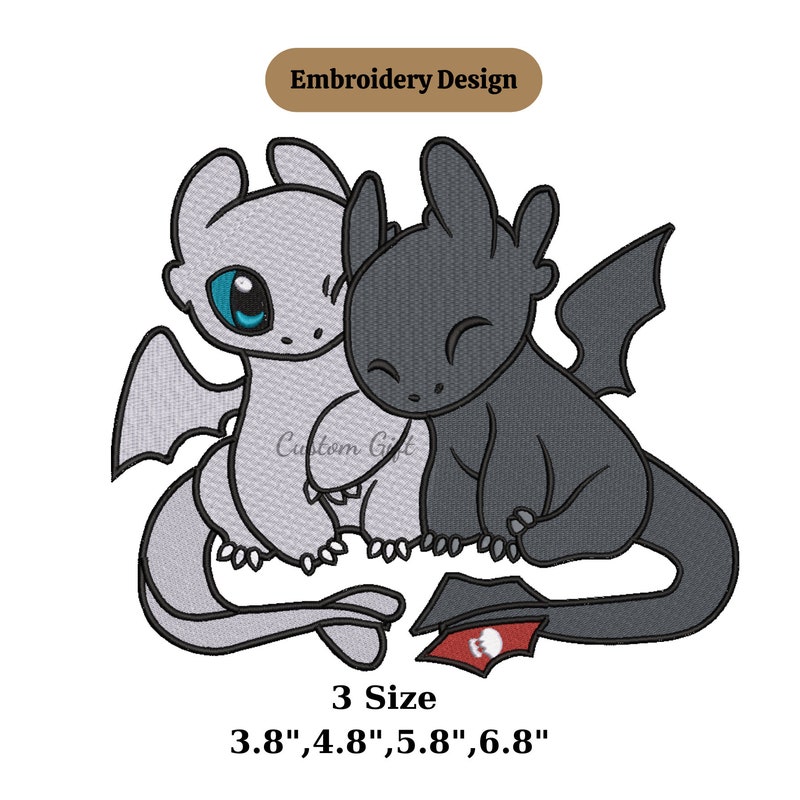 Toothless Embroidery - Etsy