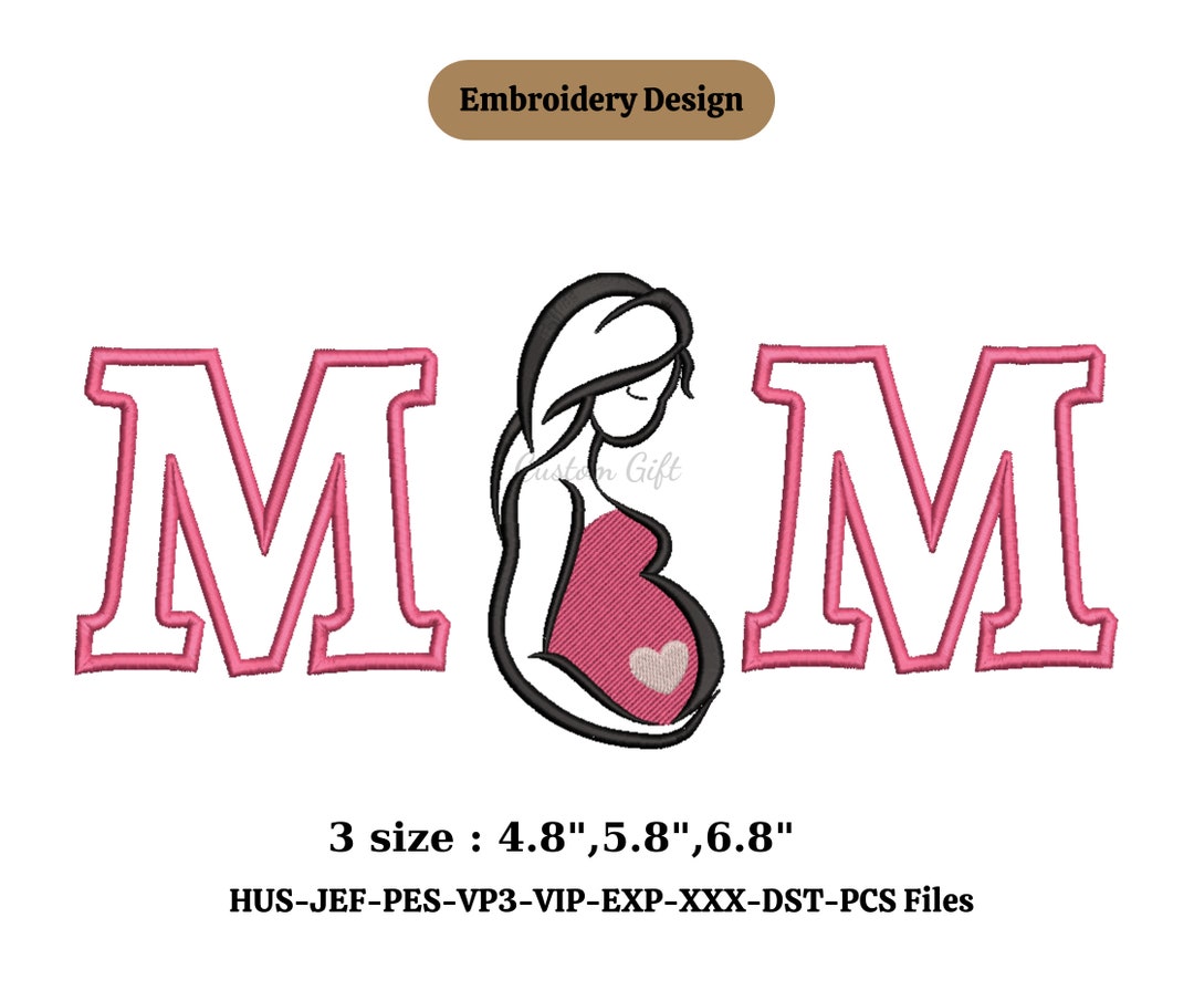 Mom Shirt Happy Mothers Day Embroidery Mama Shirt Files Mom Embroidery ...