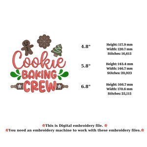 Cookie Banking Crew Christmas Embroidery Design Cookie Embroidery - Etsy