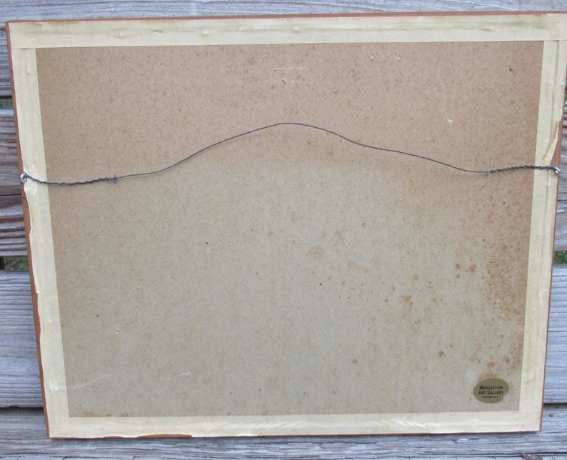 Antique J.C. Ross 1915 Signed Ships Seascape Watercolor Painting Framed ...