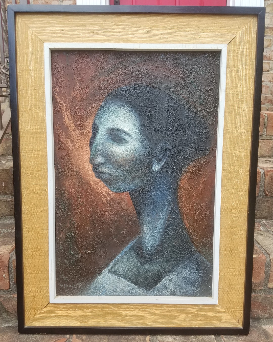 Austreberto Morales Ramirez (1932-?) Mexican Cabeza De Mujer Portrait ...