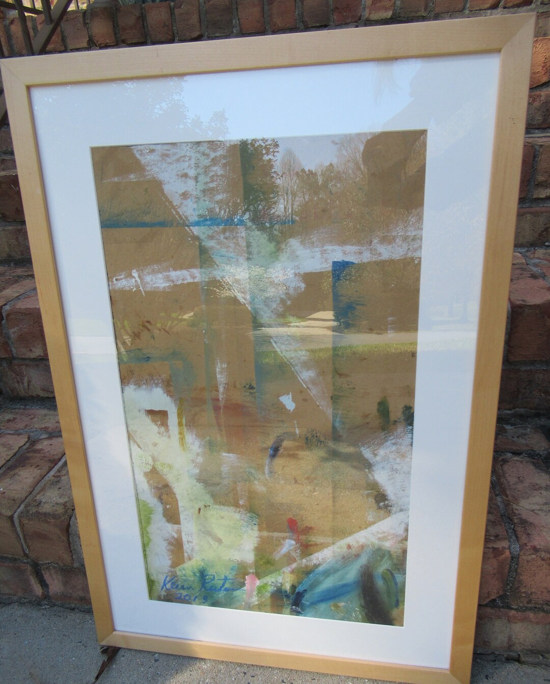 Kevin Rutan Greensboro, NC Abstract Artist Oil on Paper Painting ...