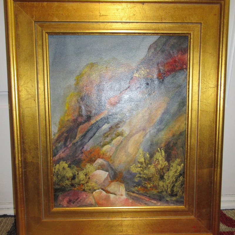 Framed Landscape Painting - Etsy