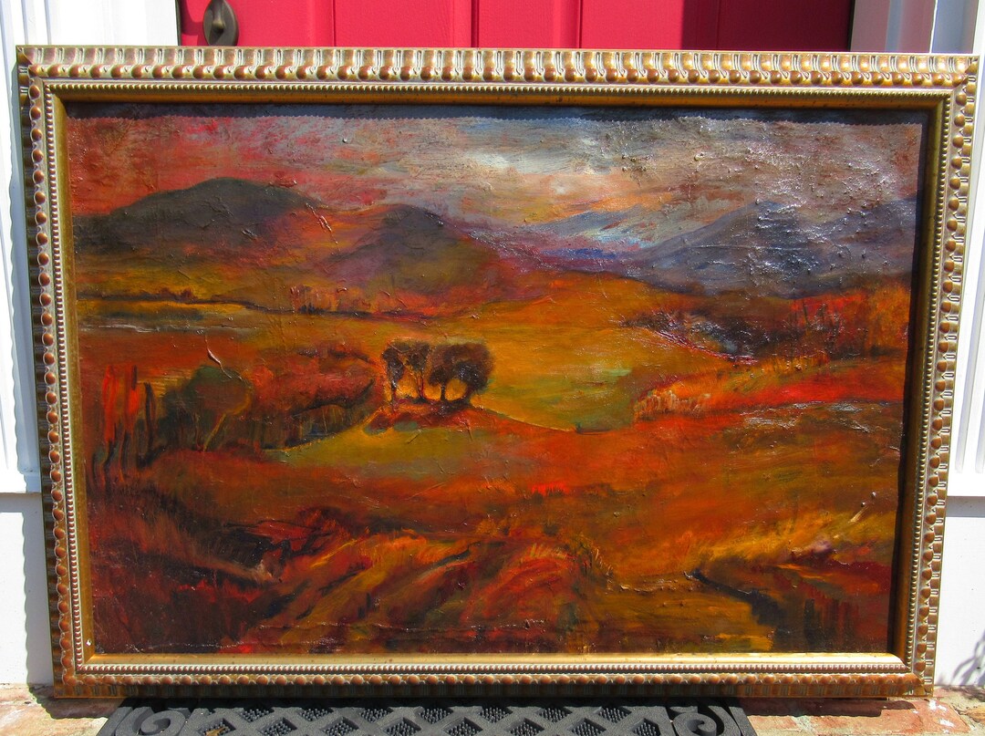 Antique Canadian Seven Attribution Early 20th Century Expressionistic ...