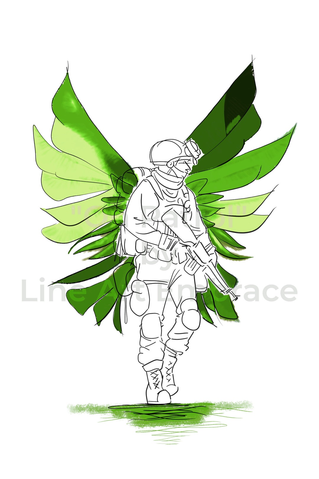 Line Art Soldier, Line Art Army, Jungle Camo, Line Art Military ...