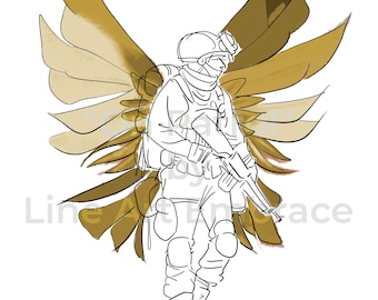 Line Art Soldier, Line Art Army, Jungle Camo, Line Art Military ...