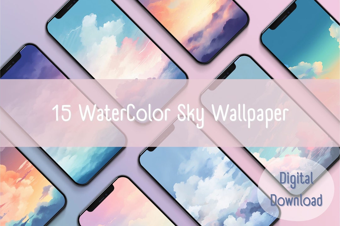 Wallpaper Sky Lock Screen Pastel Wallpaper Soft Color Wallpaper for ...