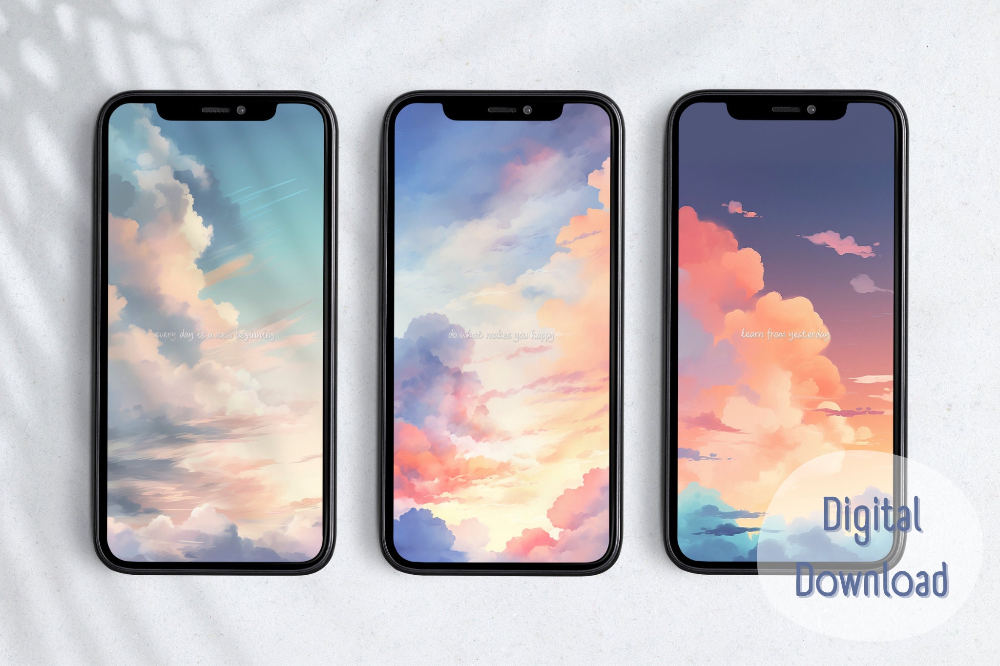 Inspirational Wallpaper Sky Lock Screen Inspirational Quotes Pastel ...