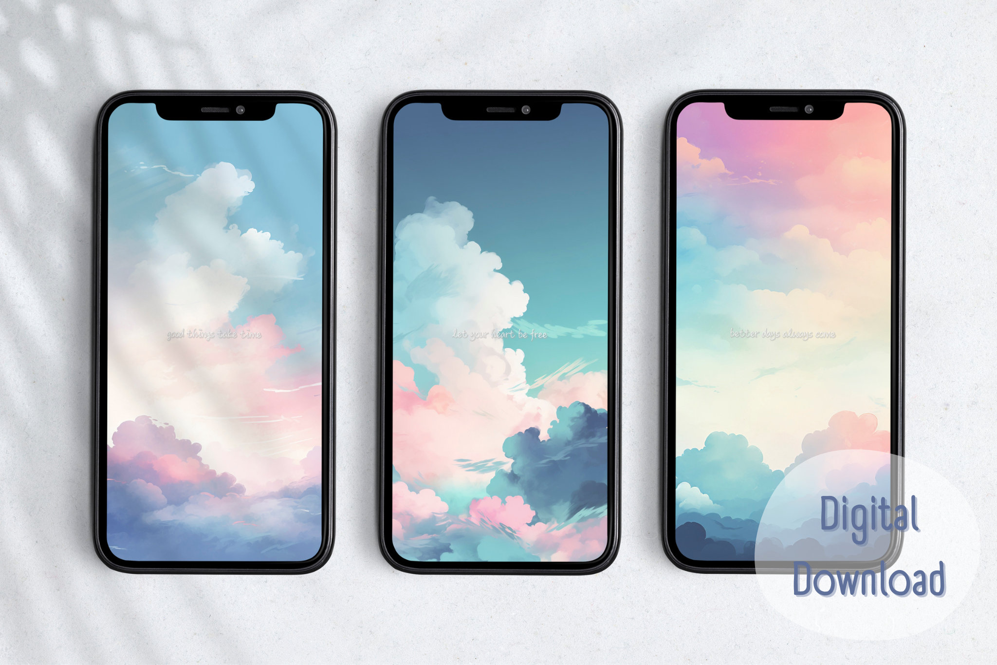 Inspirational Wallpaper Sky Lock Screen Inspirational Quotes Pastel ...