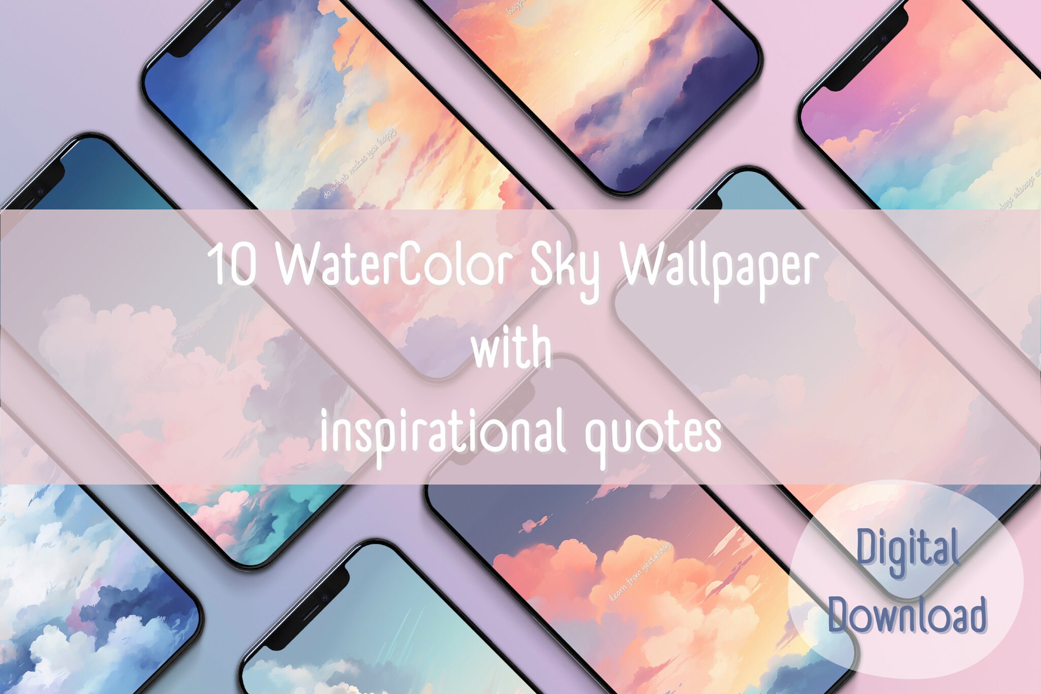 Inspirational Wallpaper Sky Lock Screen Inspirational Quotes Pastel ...