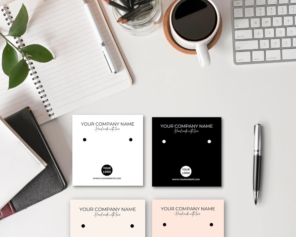 Editable Jewelry Display Card Templates, Printable Earring Card Bundle ...