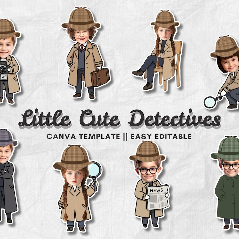 Detective Clipart - Etsy