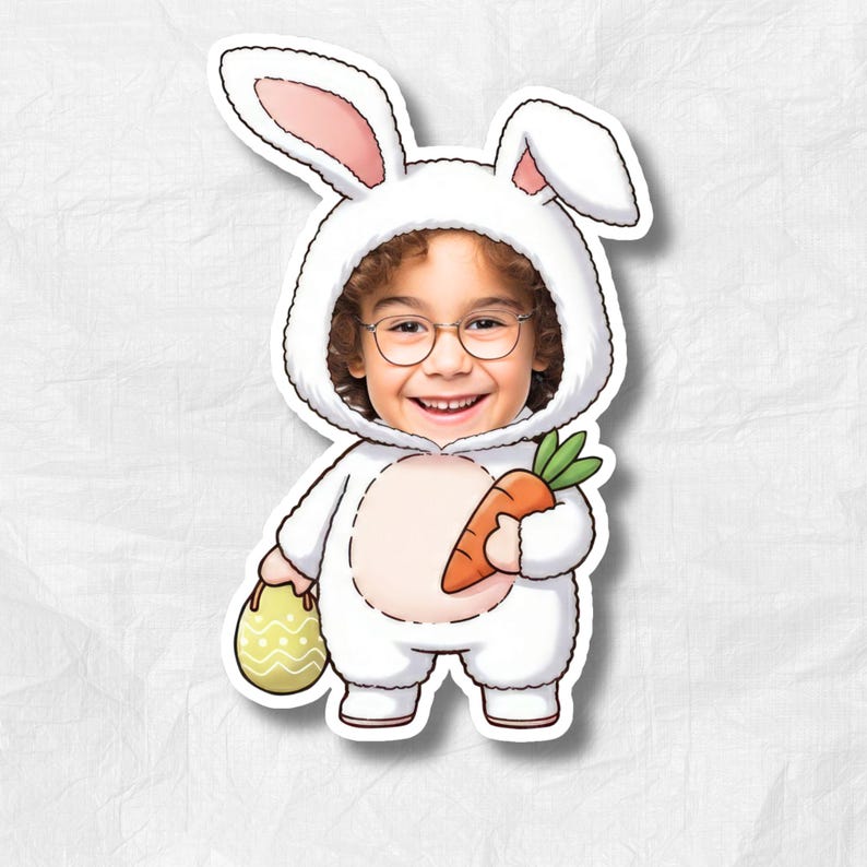 Easter Egg Costume Bunny | Add Your Own Face Photo Template | Easter ...