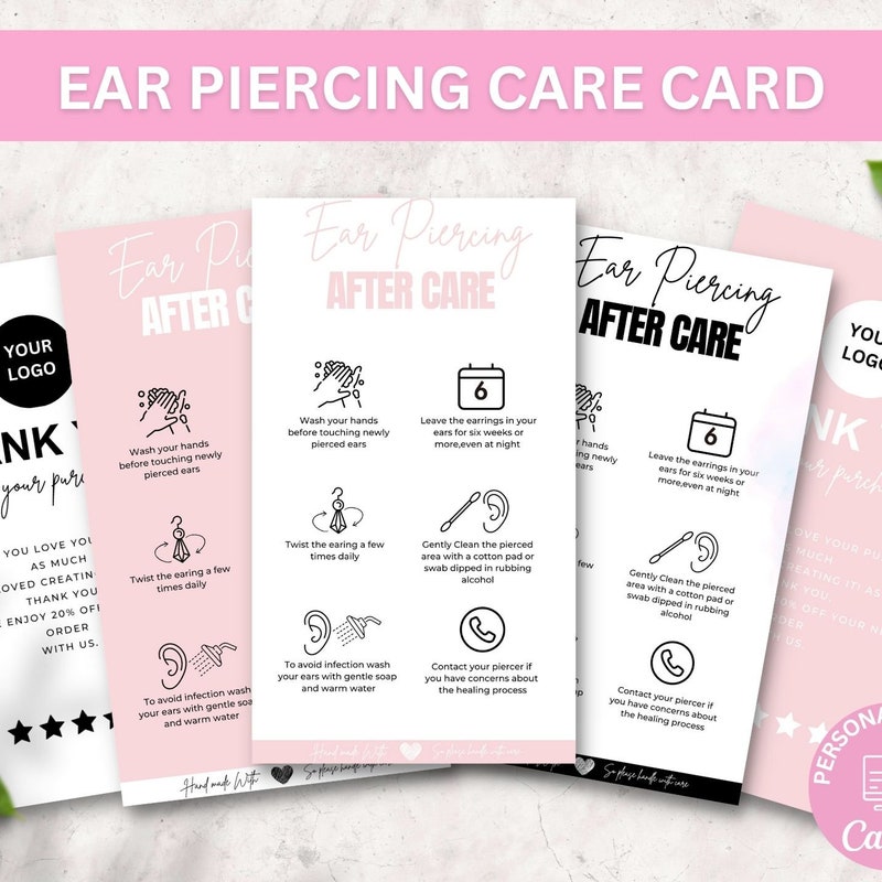 Printable Piercing Aftercare - Etsy UK
