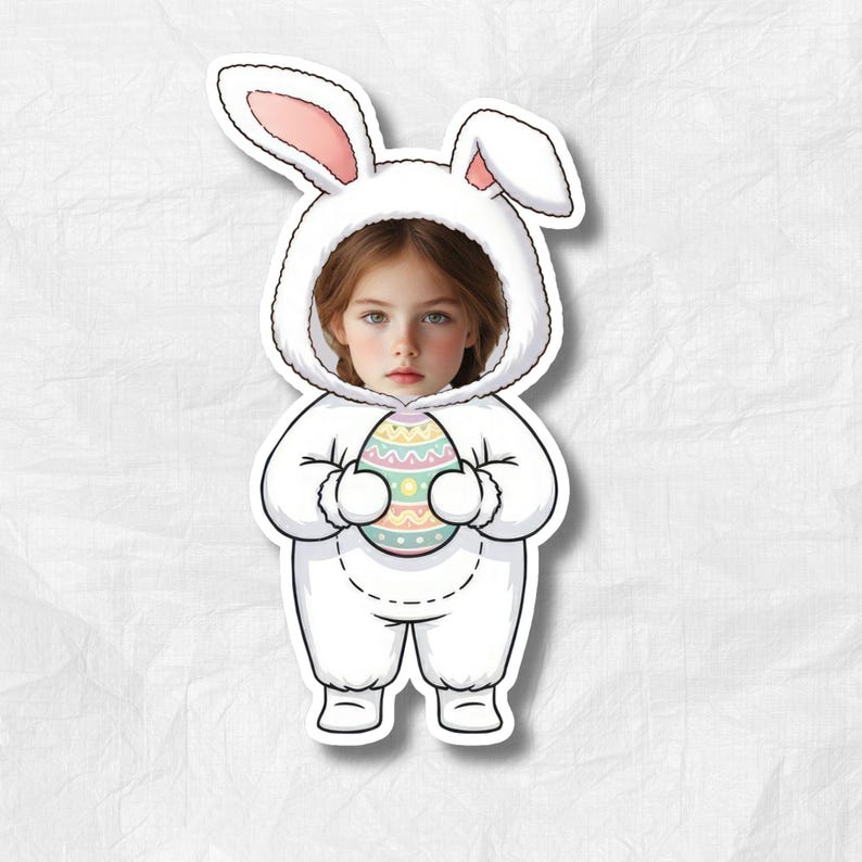 Easter Egg Costume Bunny | Add Your Own Face Photo Template | Easter ...