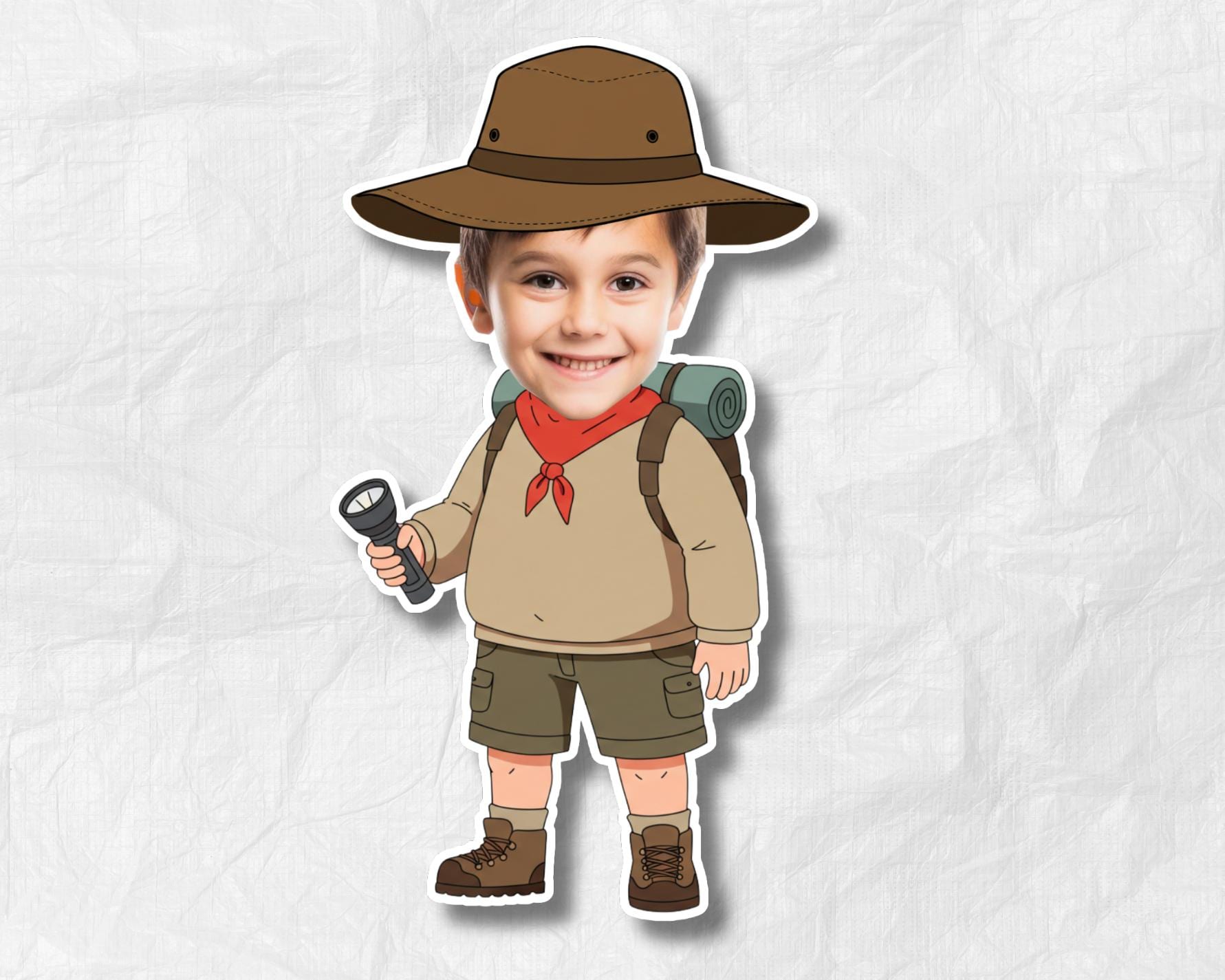 Kids Camping Face Blank – Add Your Own Photo | DIY Camping Party PNG ...