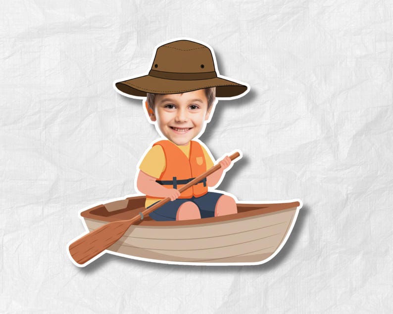 Kids Camping Face Blank – Add Your Own Photo | DIY Camping Party PNG ...