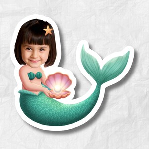 Custom Mermaid Photo – Add Your Own Face | Personalized Under the Sea ...