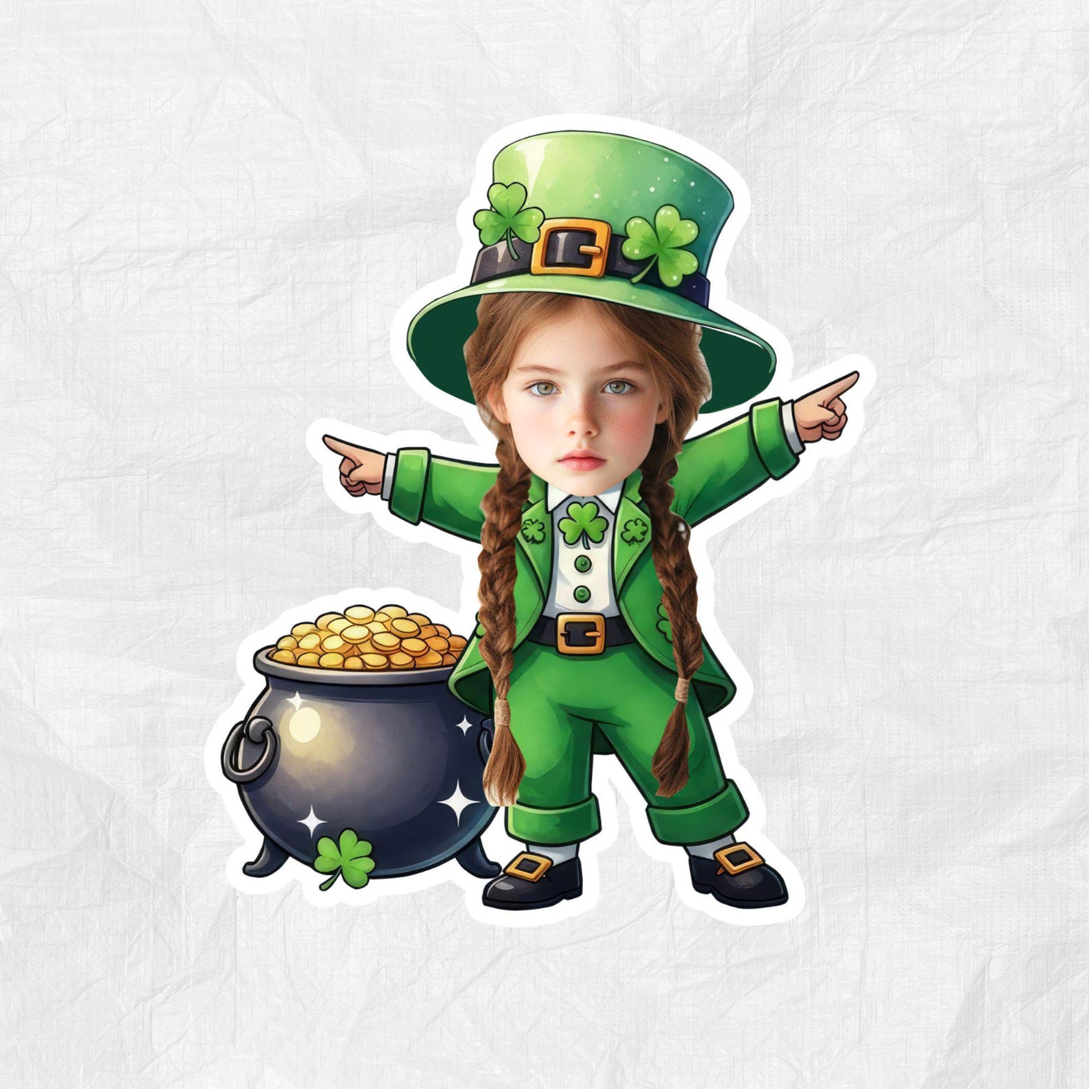 St. Patrick’s Day Pots of Gold | Add Your Own Face Photo Template ...