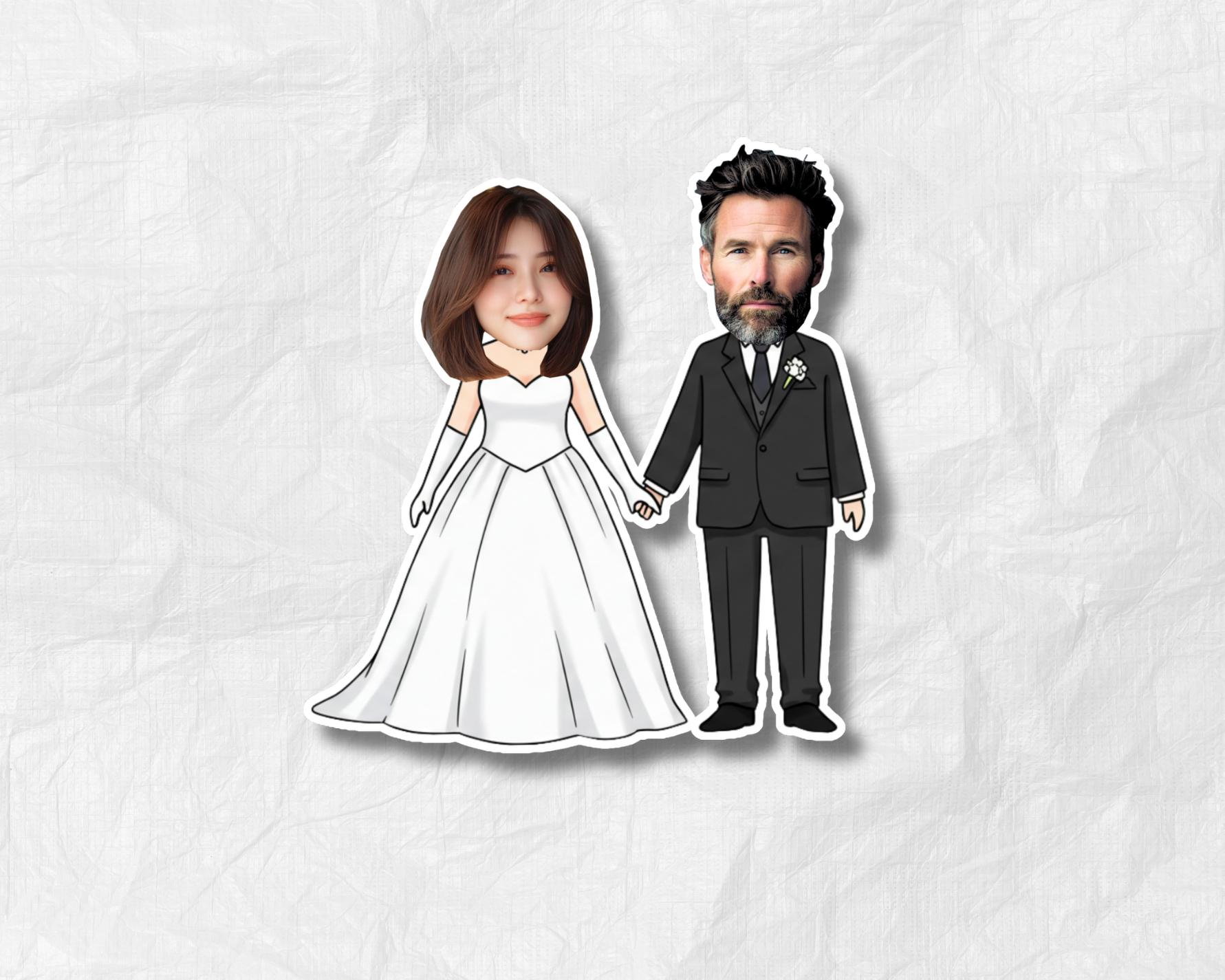 Wedding Face | Add Your Own Photo | Just Married PNG | DIY Editable ...