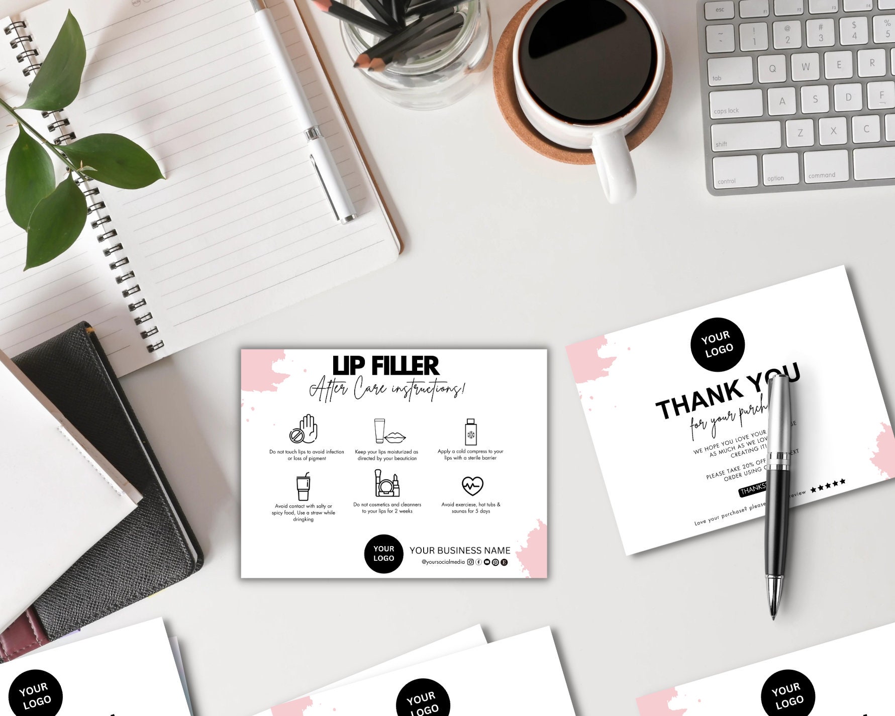 Lip Filler Aftercare Card Template Lip Filler Care Tips Lipfiller Care ...