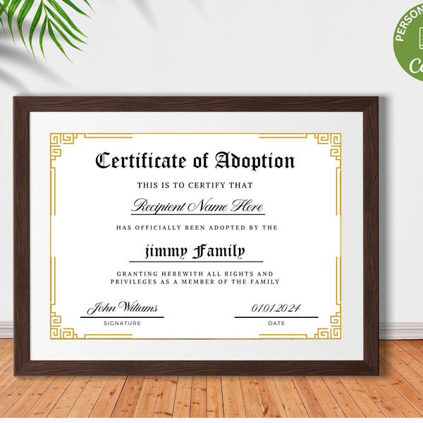Adoption Profiles Canva - Etsy