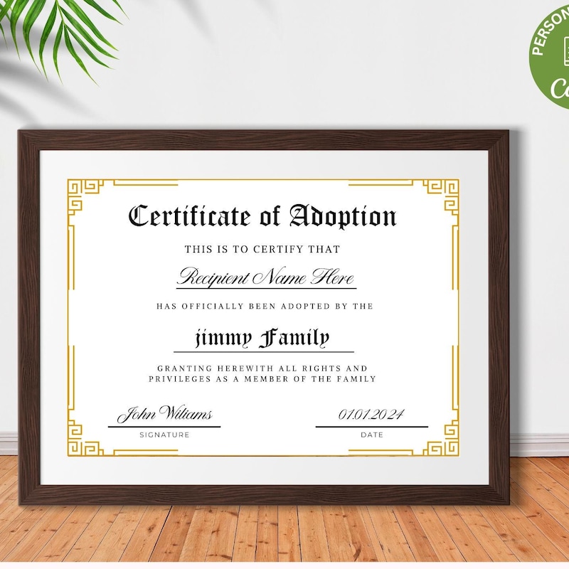 Family Certificate Funny - Etsy UK