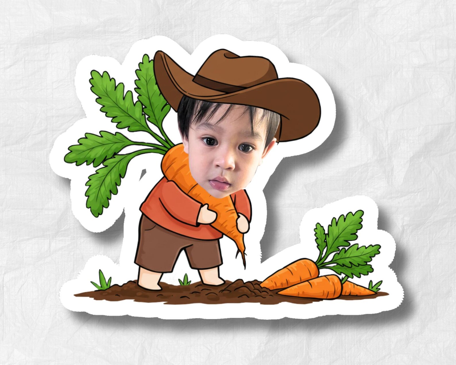 Farm Baby Photo – Face Blank Template | Add Your Own Photo ...