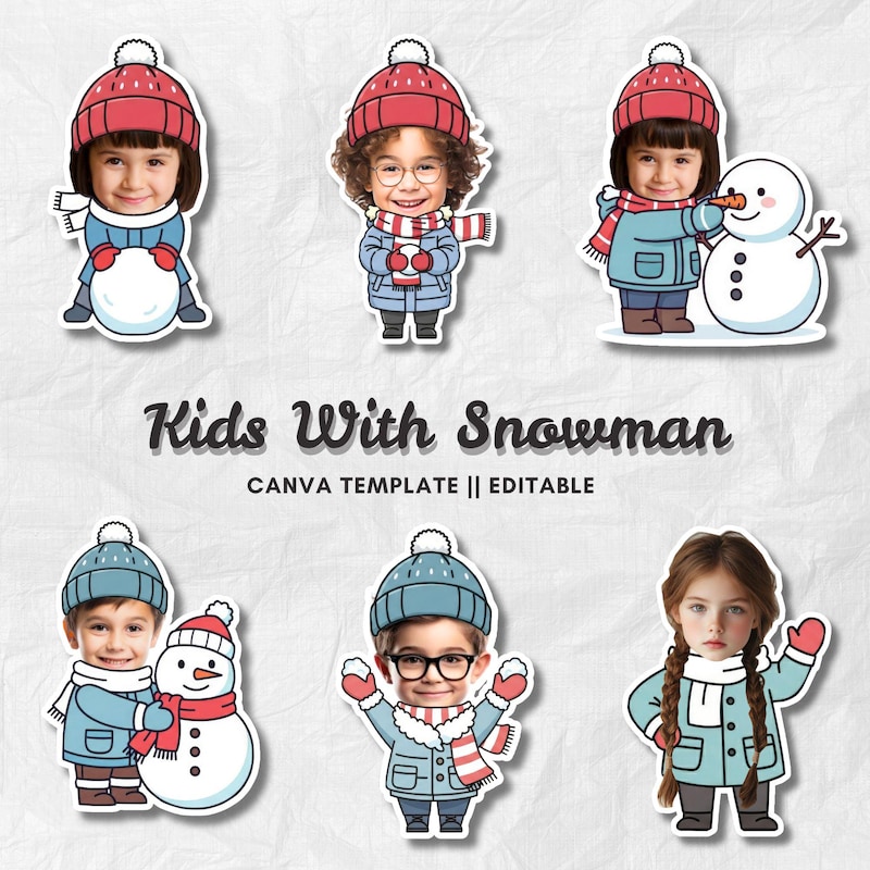 Snow Man Face Clip Art - Etsy