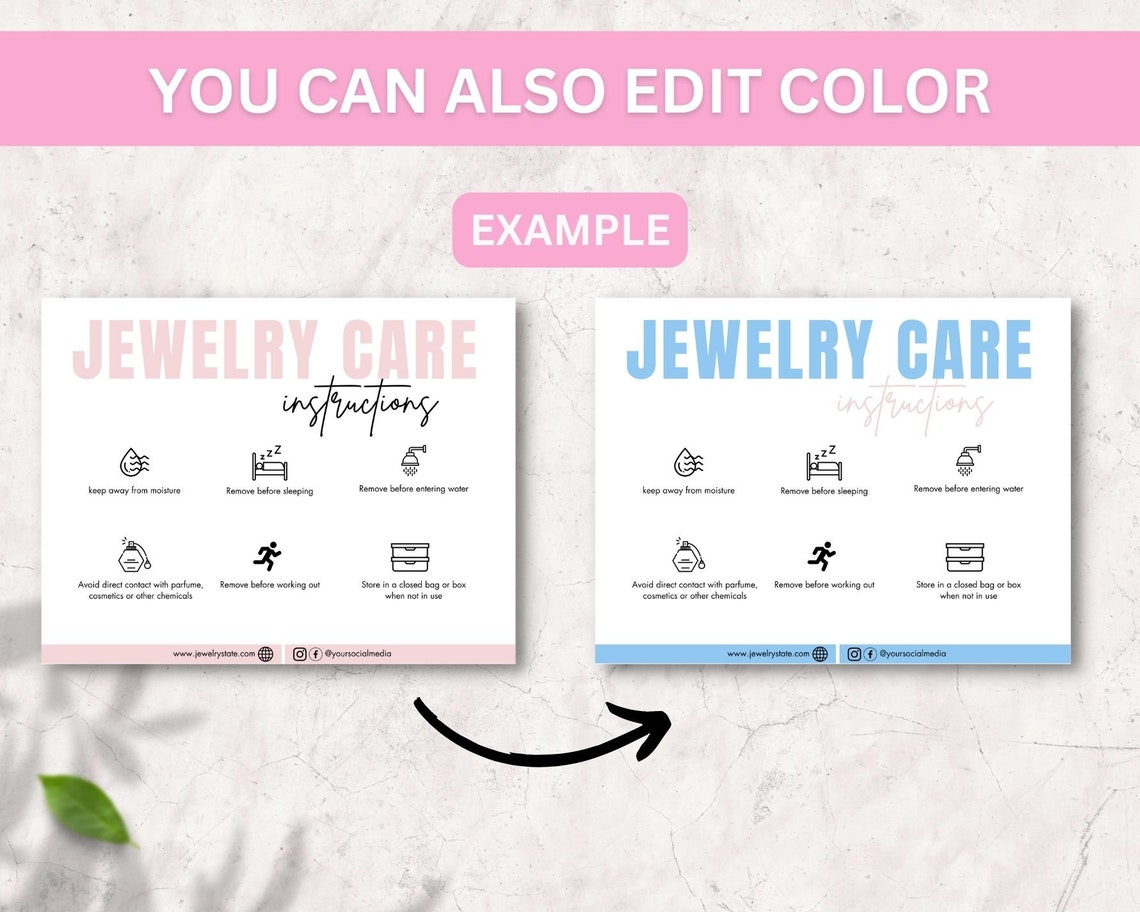 Editable Ear Piercing Aftercare Card Canva Template, Printable Piercing ...