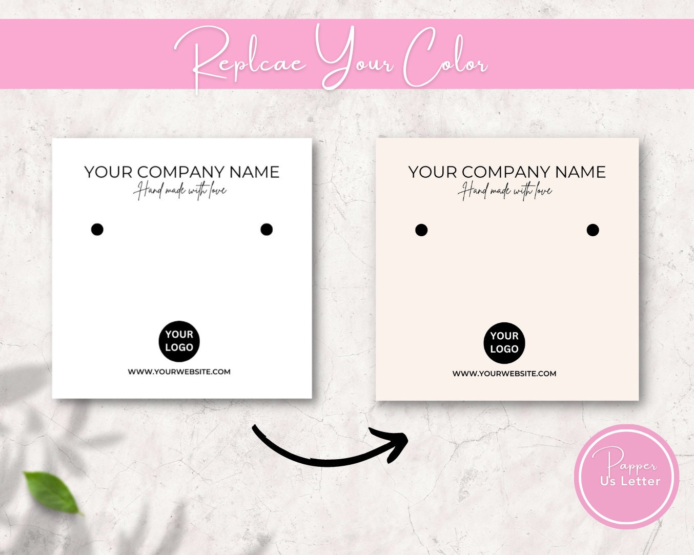 Editable Jewelry Display Card Templates, Printable Earring Card Bundle ...