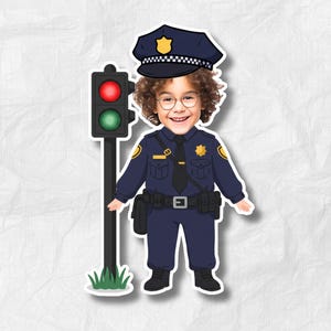 Police Officer, Face Blank, Add Your Own Photo, Cops, Yourself DIY - Etsy