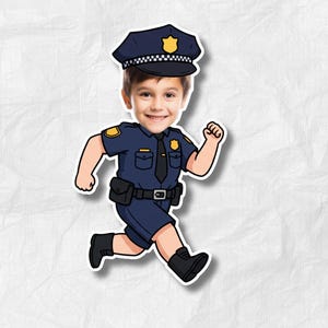 Police Officer, Face Blank, Add Your Own Photo, Cops, Yourself DIY - Etsy