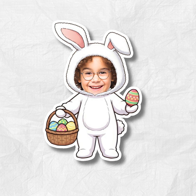 Easter Egg Costume Bunny | Add Your Own Face Photo Template | Easter ...