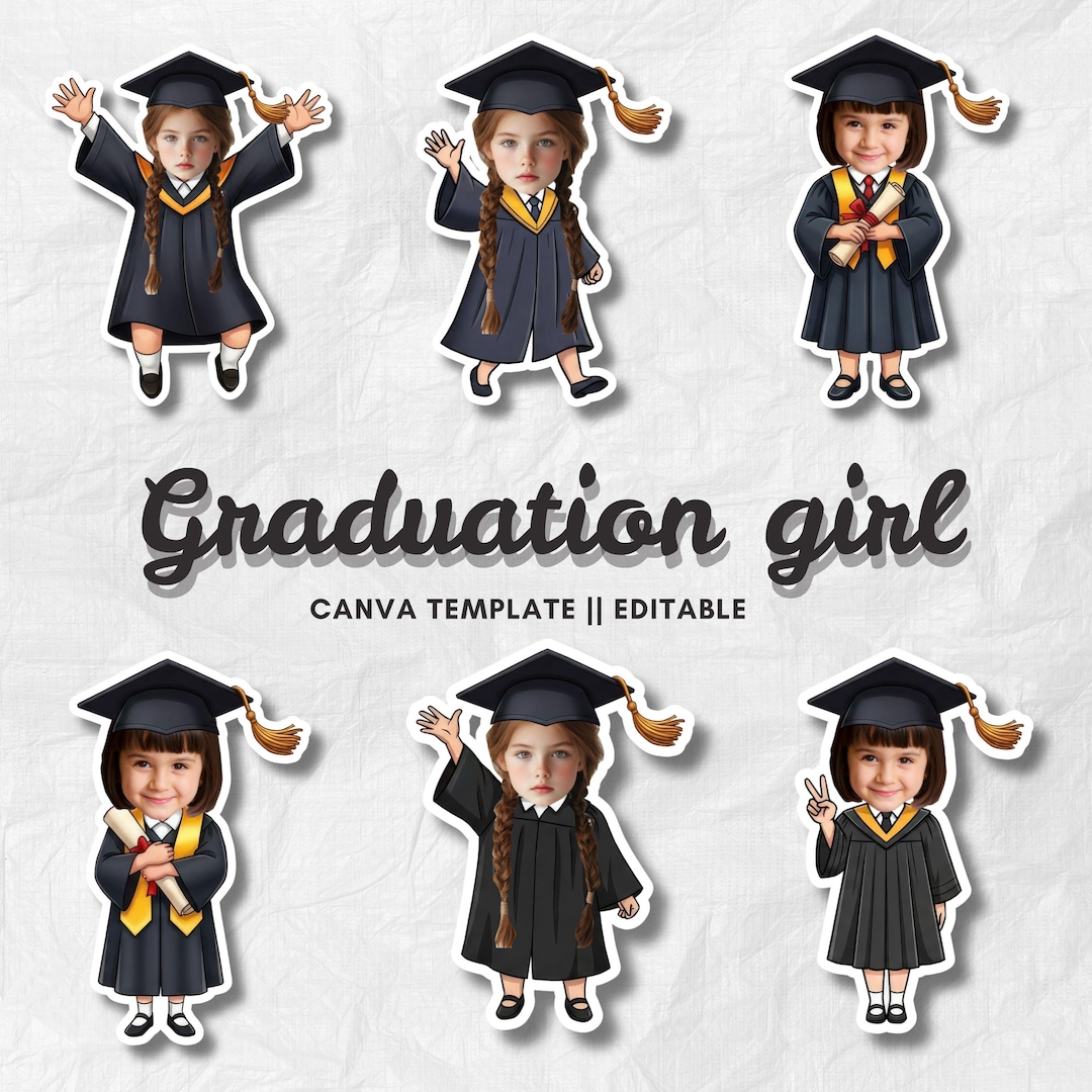 Graduation Girl | Add Your Own Face Photo Template | Kids Graduation ...