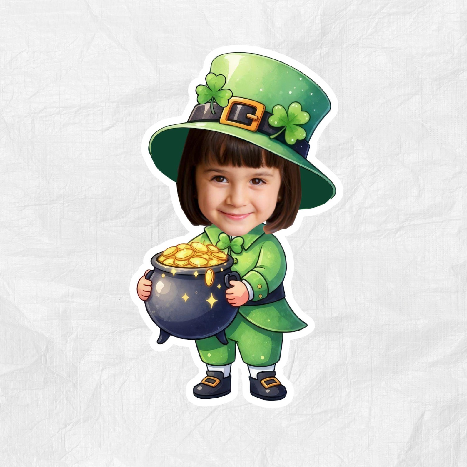 St. Patrick’s Day Pots of Gold | Add Your Own Face Photo Template ...