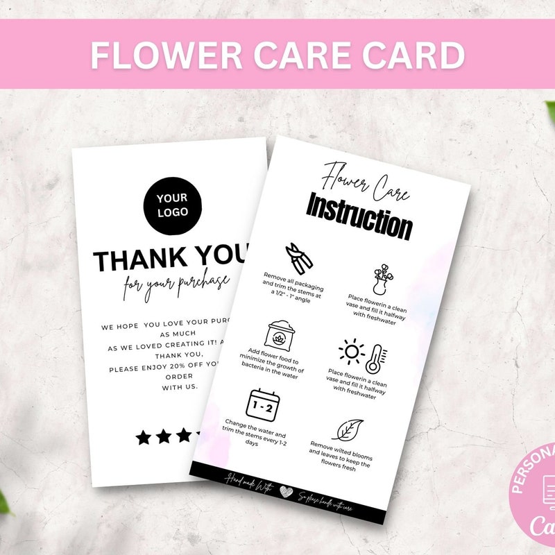 Florist Care Guide - Etsy