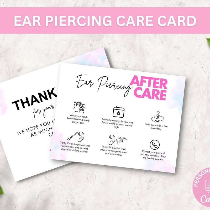 Ear Piercings Chart - Etsy