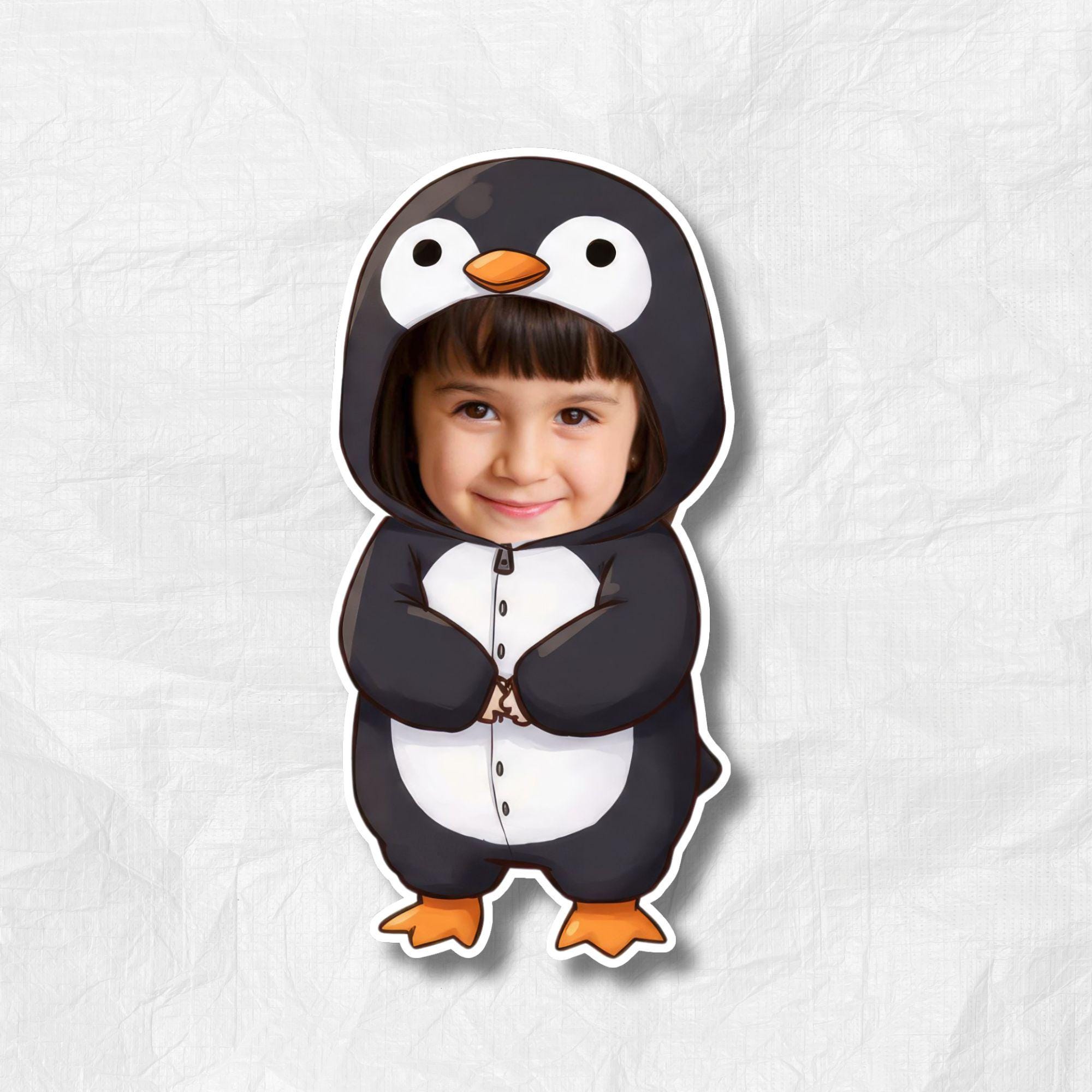 Kids Costume Penguin Add Your Face | Cute Penguin Photo Template ...