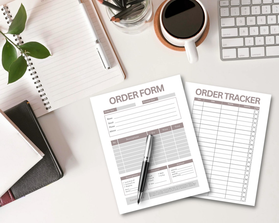 Custom Order Form Template | Purchase Order Form Template | Order Form ...